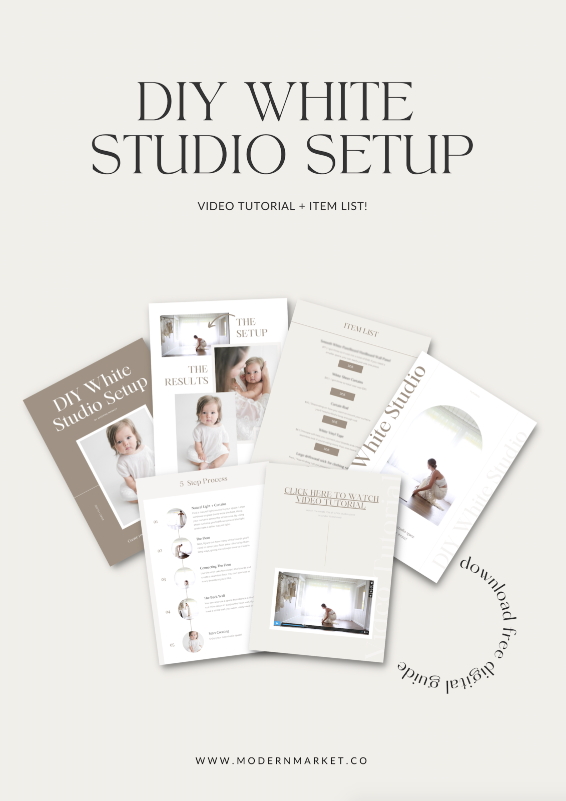 The Absolute Best DIY White Studio Setup - modernmarket.co