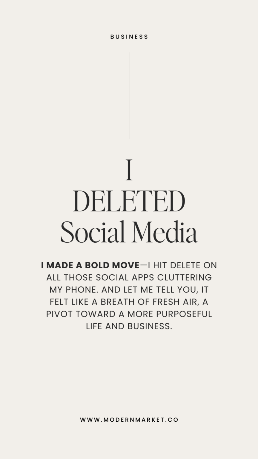 I Deleted Social Media (here's why I did it) - modernmarket.co
